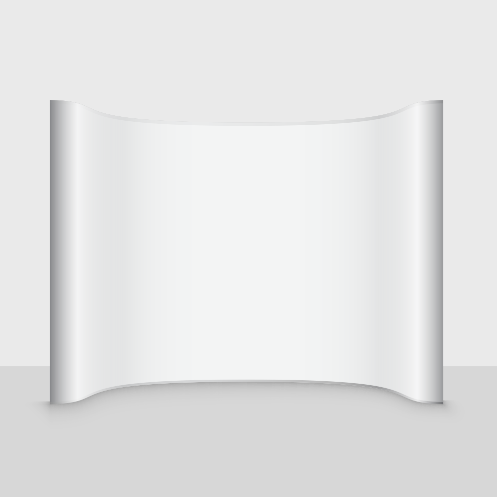 Curve Tube Displays | Blank Template