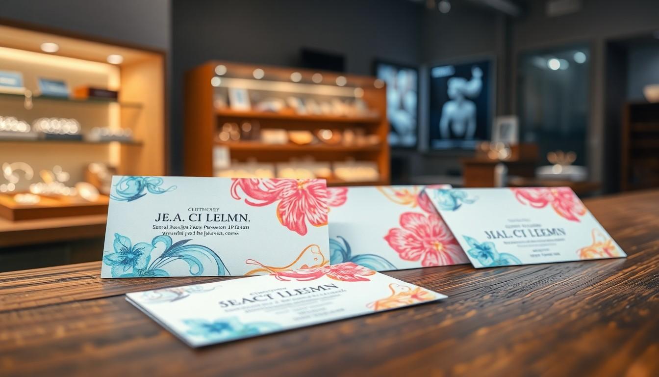 Stylish Business Card Ideas for Jewelry Brands