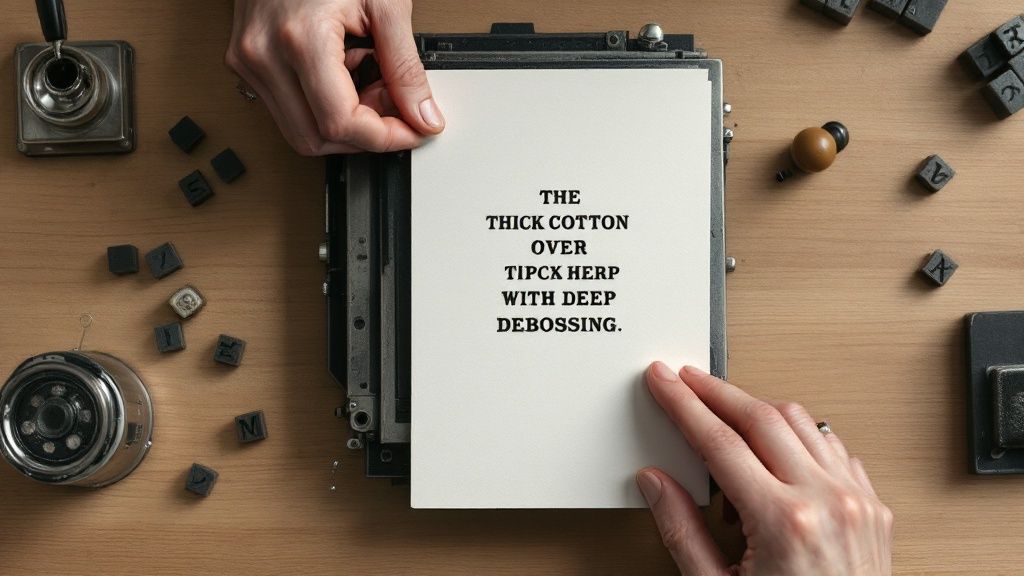 What Is Letterpress Printing A Modern Guide