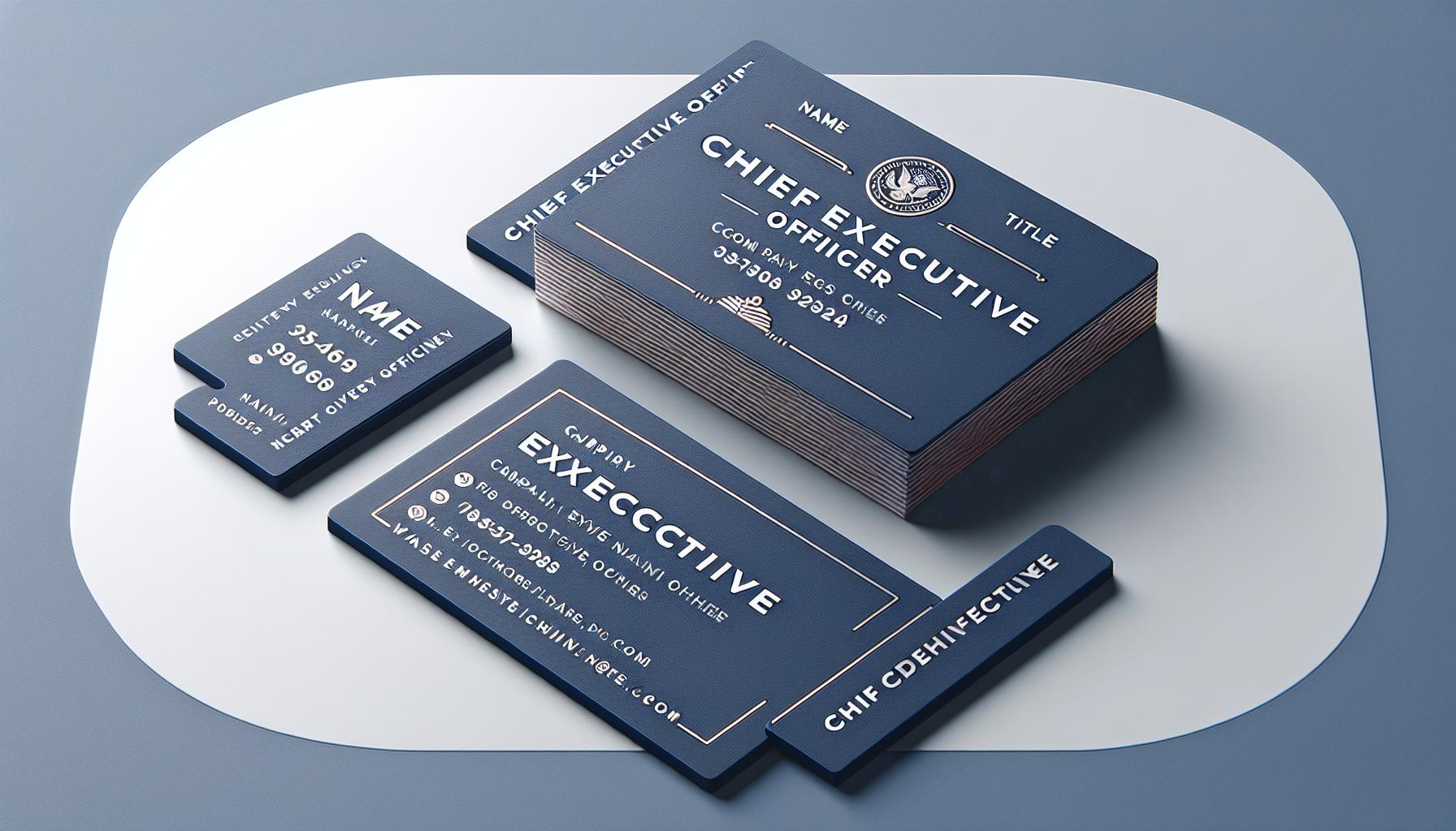 Guide to Business Card Styles for C-Suite Executives