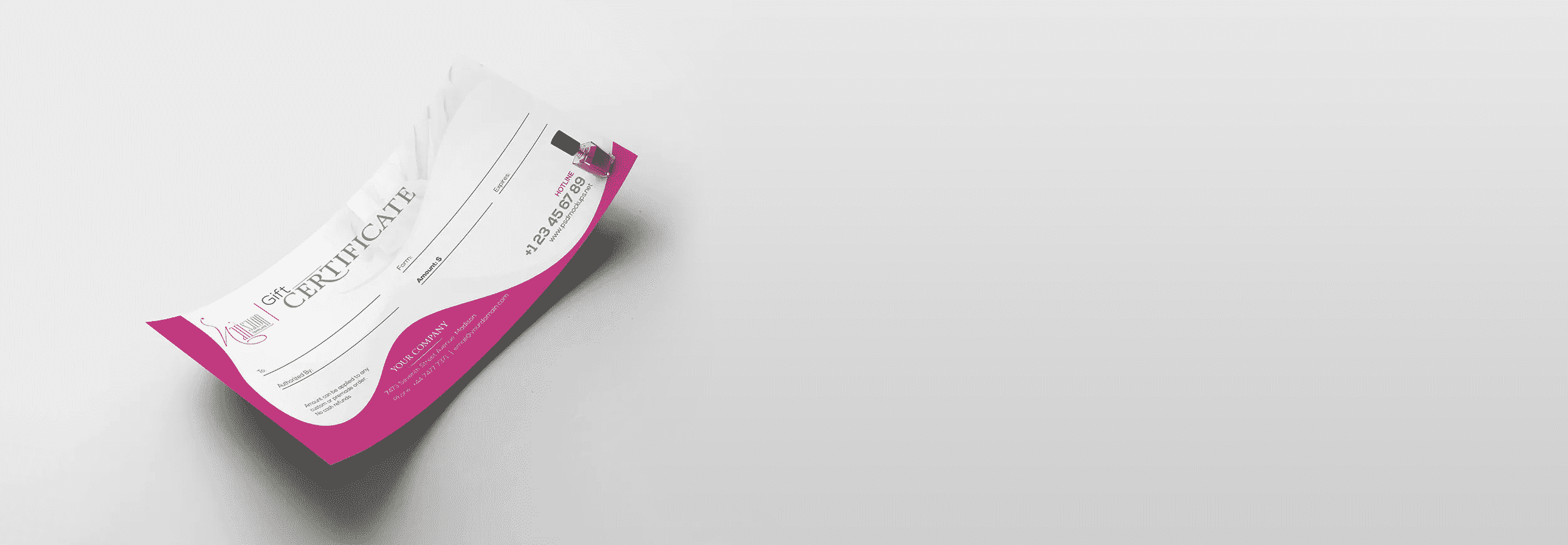 Printed Gift Certificates: Customized with Logo & Numbers