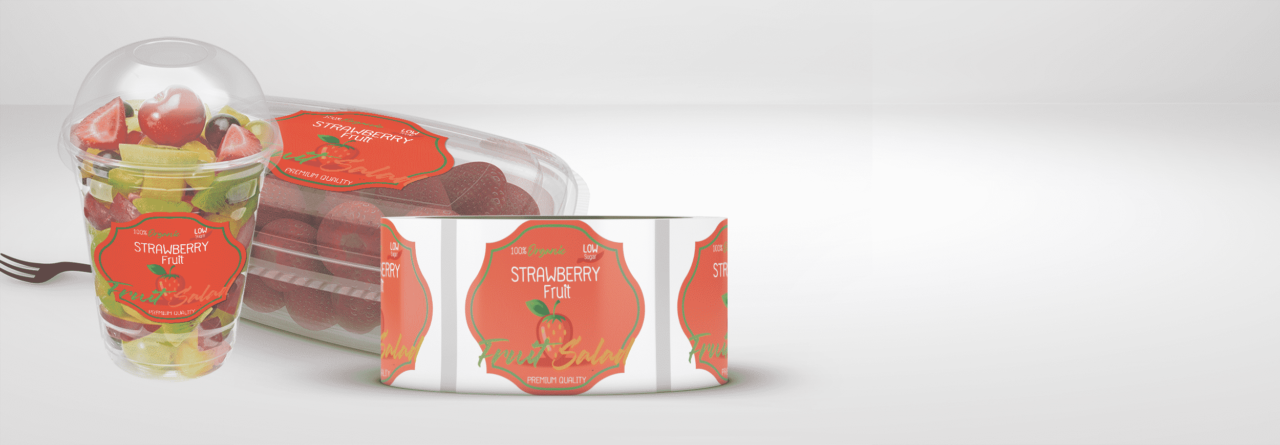 Costum Roll Food Labels | 4OVER4.COM