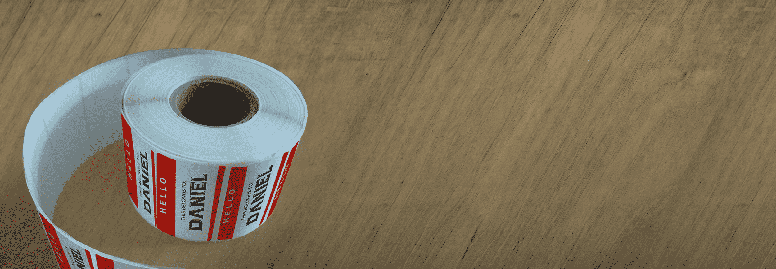 Custom Roll Name Labels Printing | 4OVER4.COM