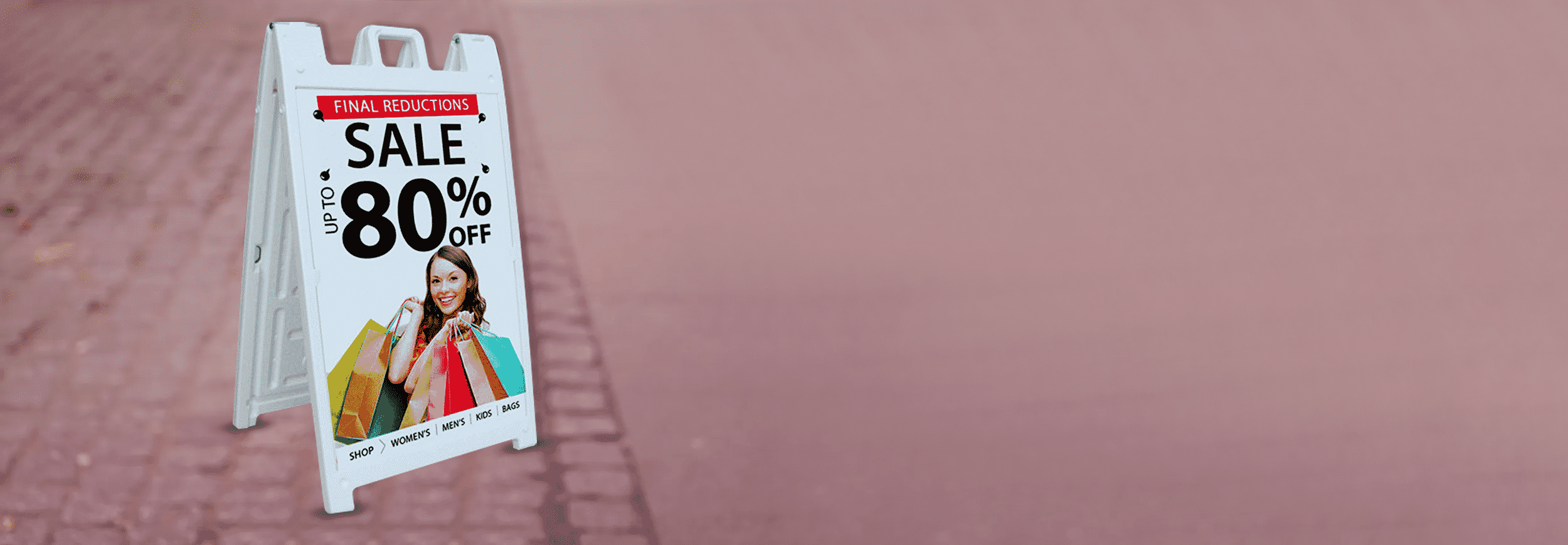 Custom Plastic Simpo II A Frame Sign