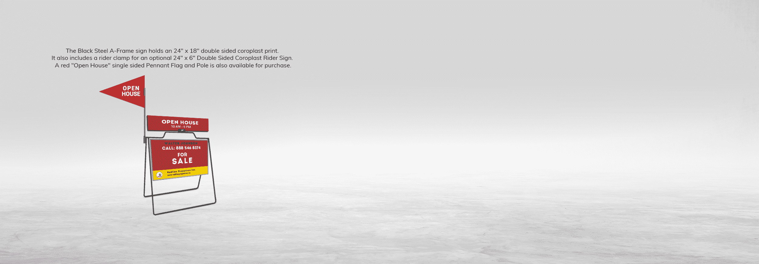 Personalized Real Estate A Frame Signs