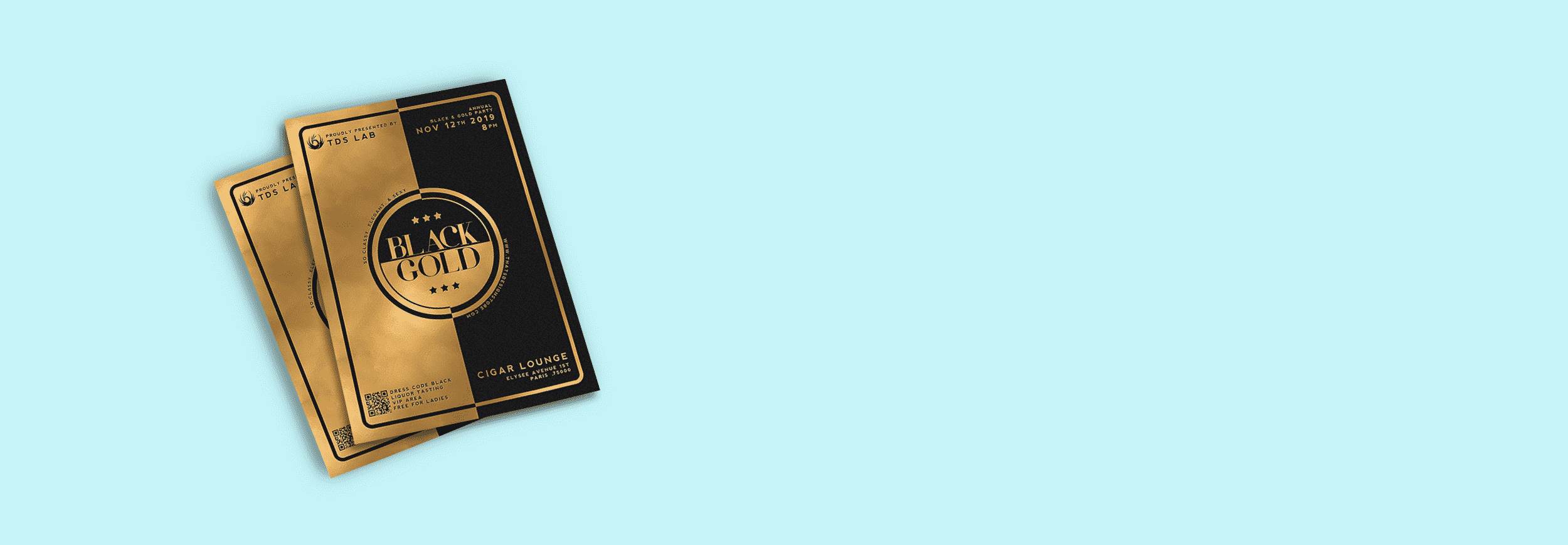 Custom Metallic Foil Flyers Printing | Foil Stamped