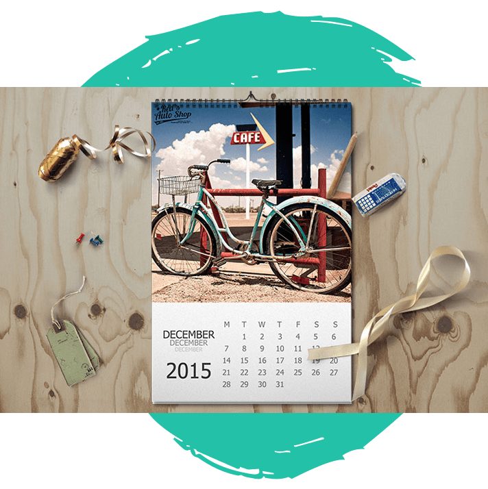 Custom Wire O Coil Calendar Printing