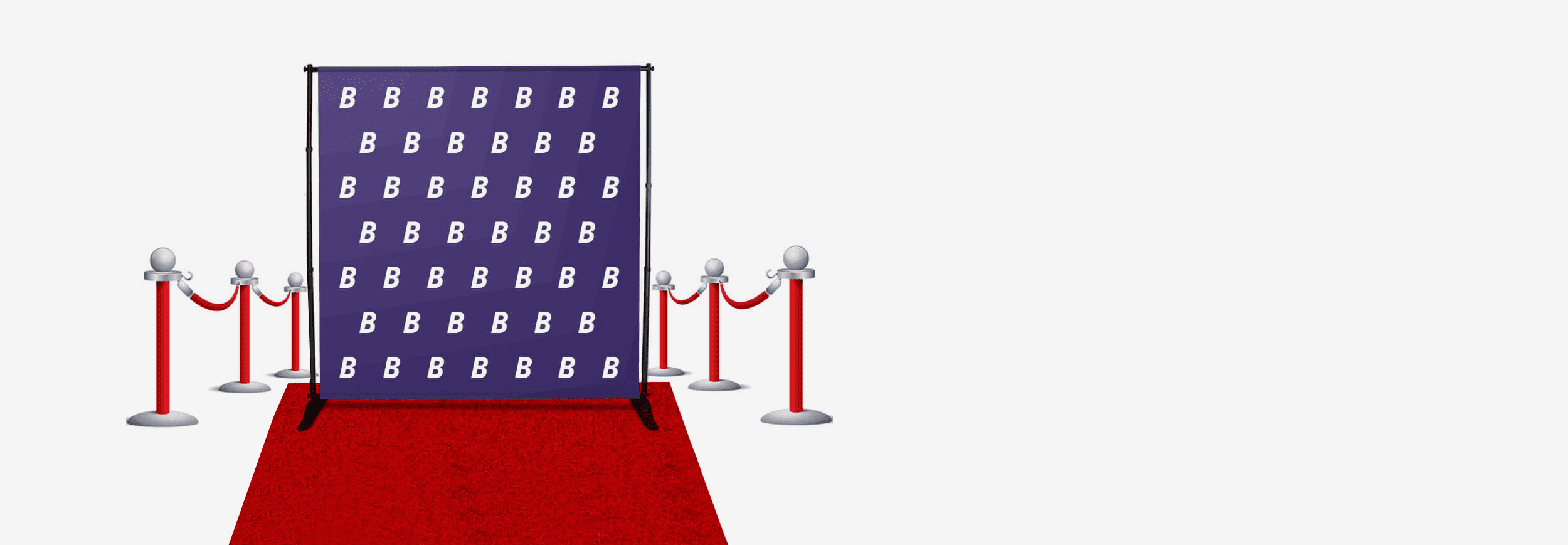 Step and Repeat Red Carpet to Use with Media Wall