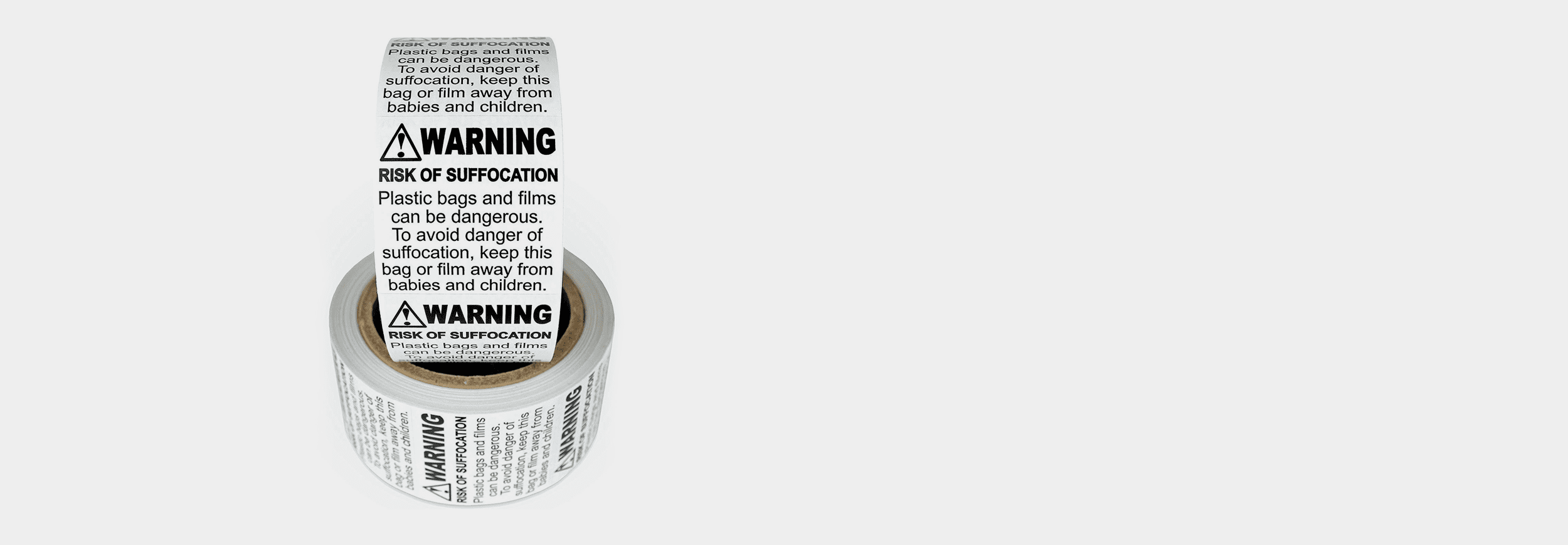 Custom Roll Warning Labels Printing
