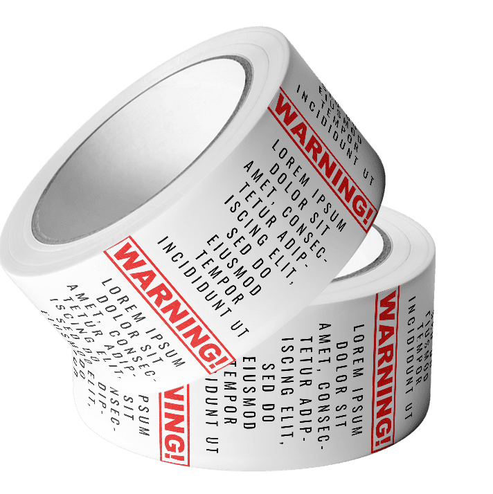 Custom Roll Warning Labels Printing