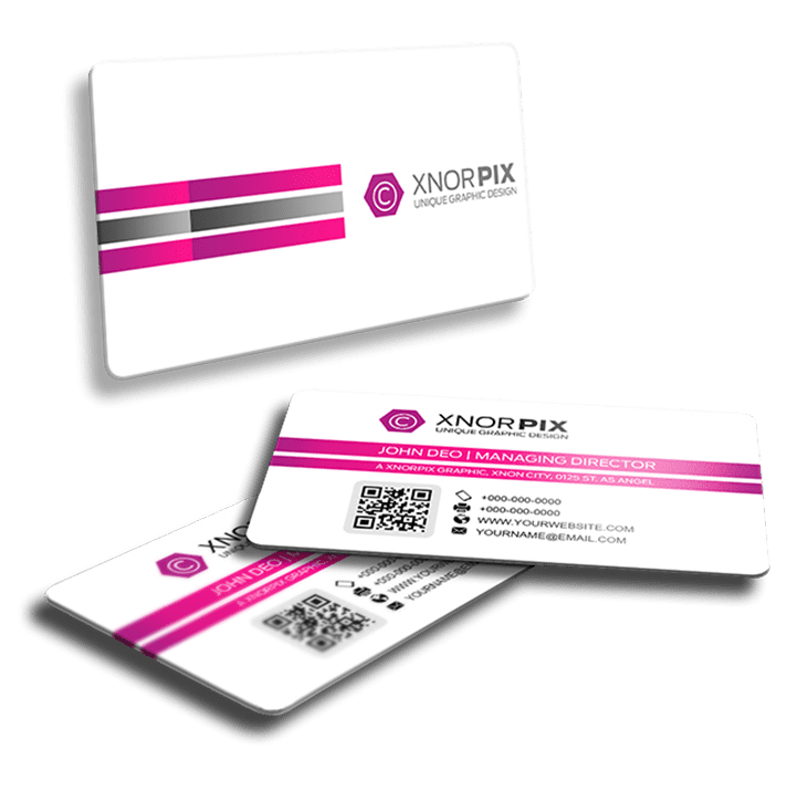 Plastic Business Cards Printing - Custom Design