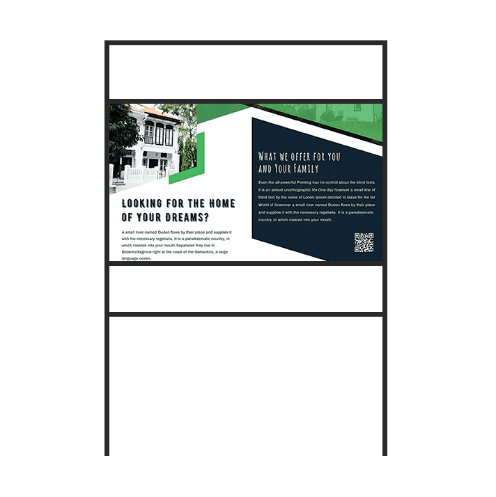 Real Estate H Frame