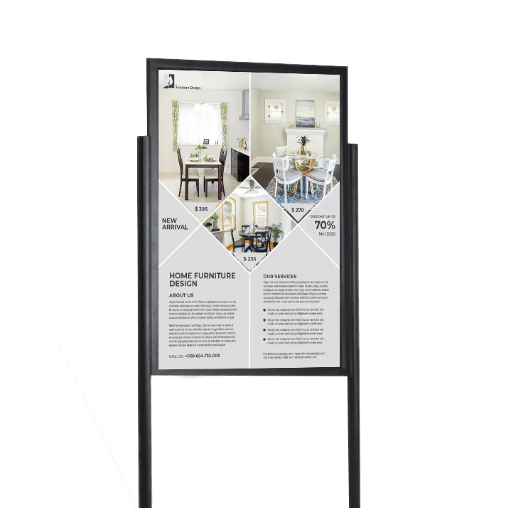 22" x 28" Floor Standing Poster Display