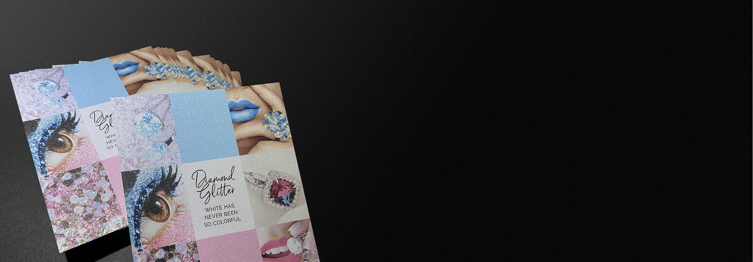 Order Ultra Thick Diamond Glitter Postcards
