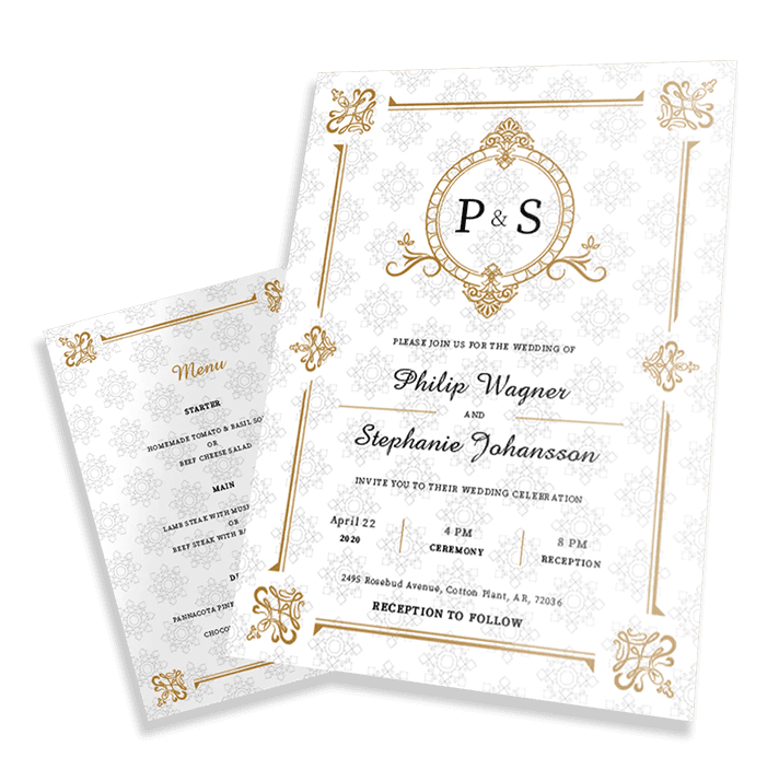 Print Flat Invitations Cards