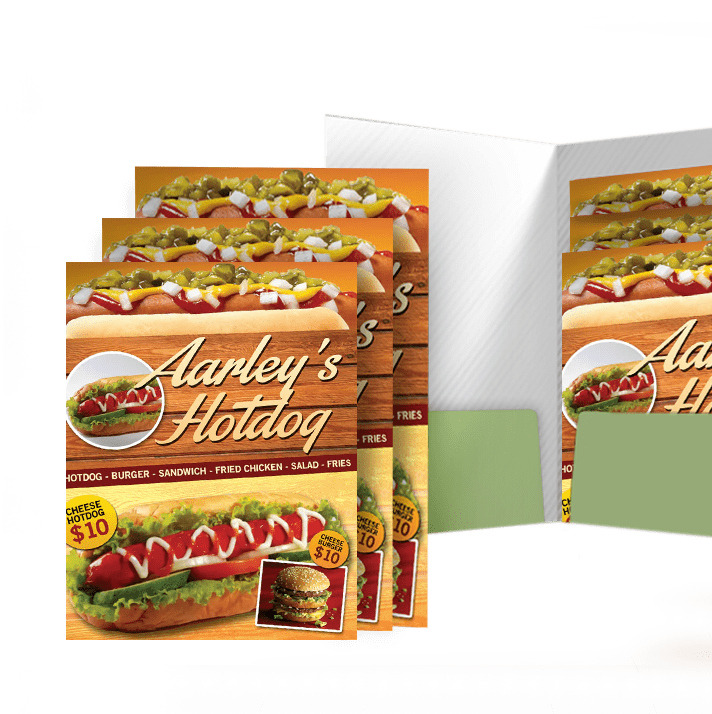 Custom Staggered Cut Flyer Printing