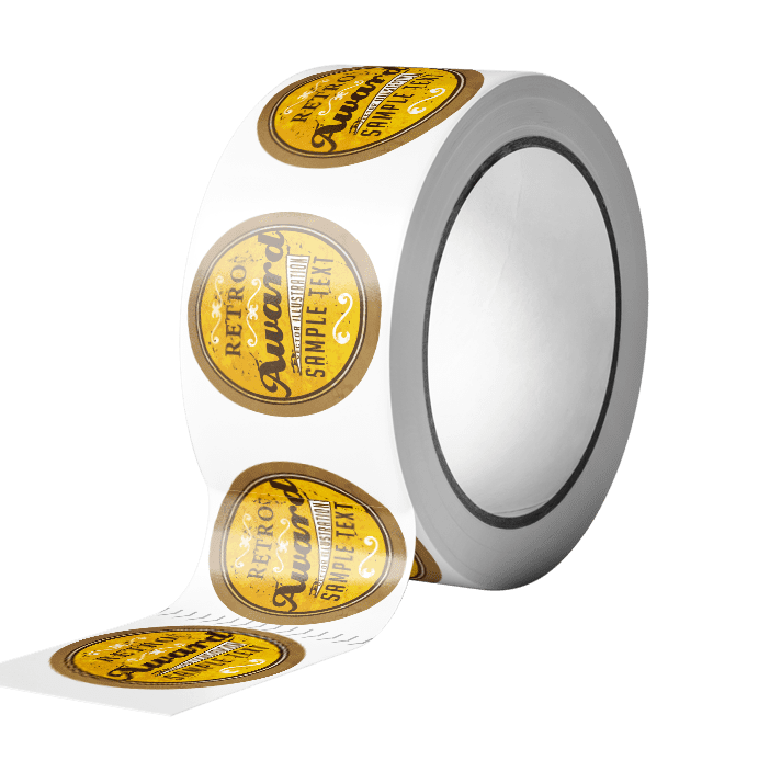 High-Quality Metallic Custom Stickers