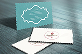 Print Custom Oval Business Cards.Oval shaped design | 4OVER4.COM